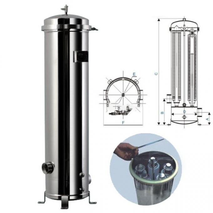 Water 30 Inch Filter Housing 20 Inch Magnetic Multi Cartridge