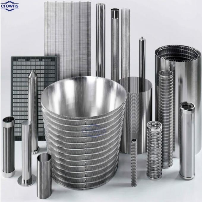 Stainless Steel V-Shaped Profile Wire Screen Johnson Wedge Wire Welding ...