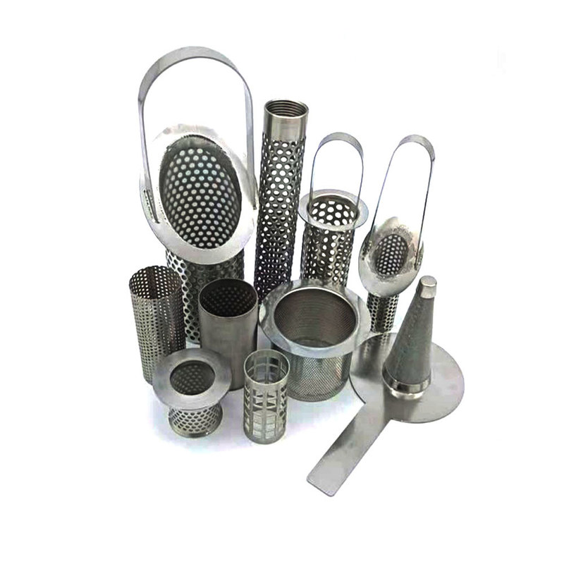 Customized Stainless Steel Wire Mesh Filters Round Perforated Pipe