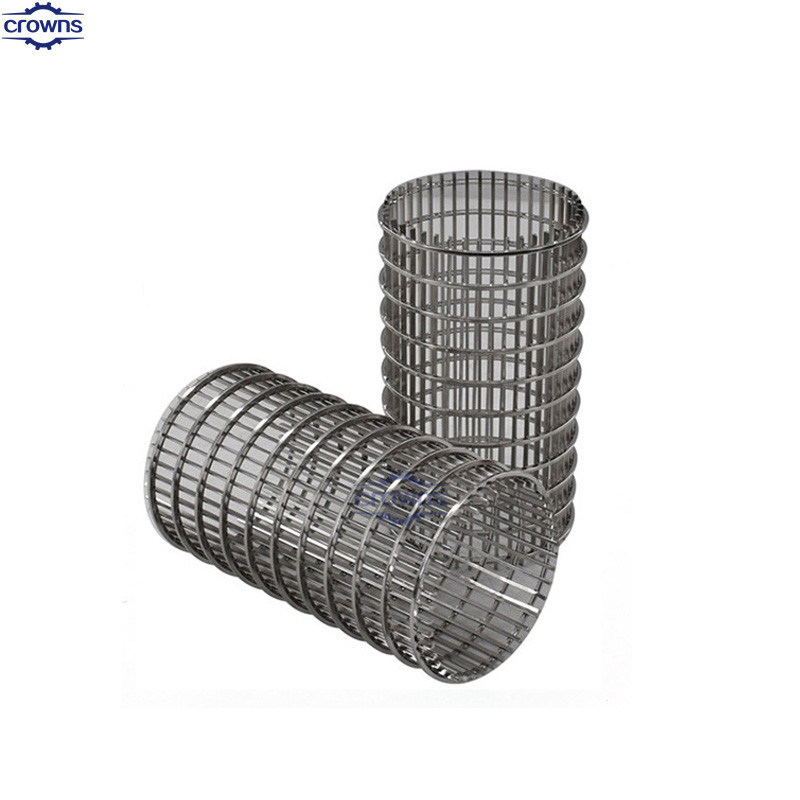 Stainless Steel Wedge Wire Mesh Filters Round Perforated Pipe/Tube