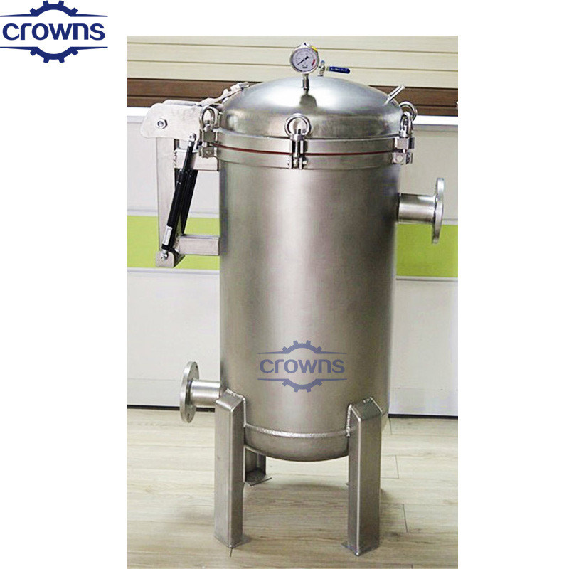 Industrial Stainless Steel Liquid Solid Separator Multi Bag Filter Housing