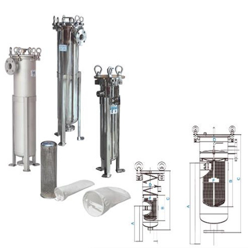 Stainless Steel Water Filter Housing High Flow Multi Cartridge Filter ...