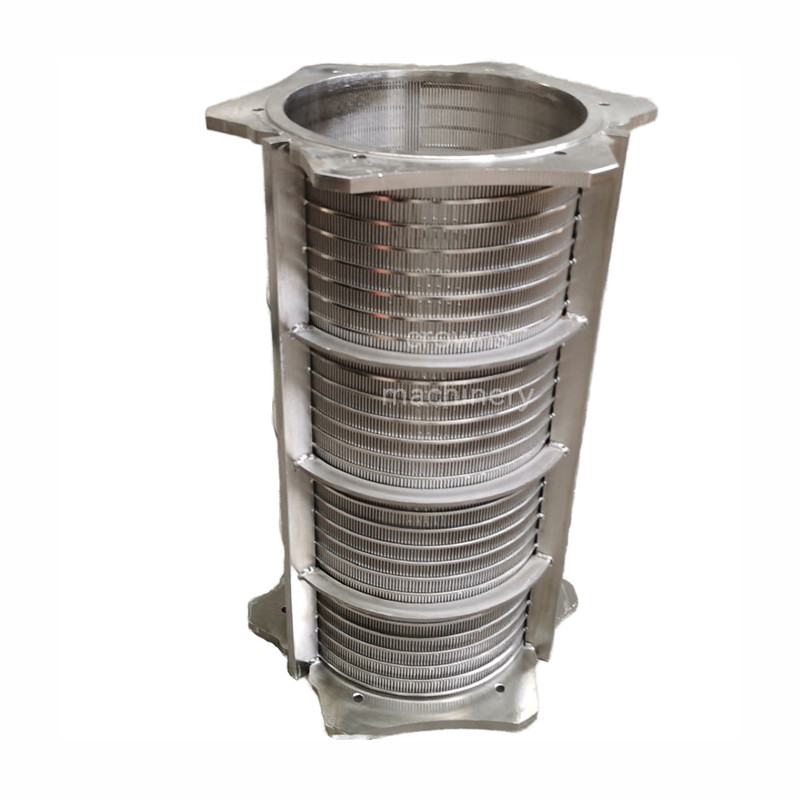 0.4mm Slot Stainless Steel 316L Wedge Wire Screen Rotary Filter Drum ...