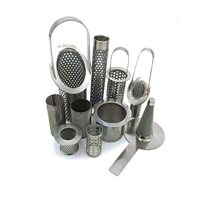 Customized Stainless Steel Wire Mesh Filters Round Perforated Pipe
